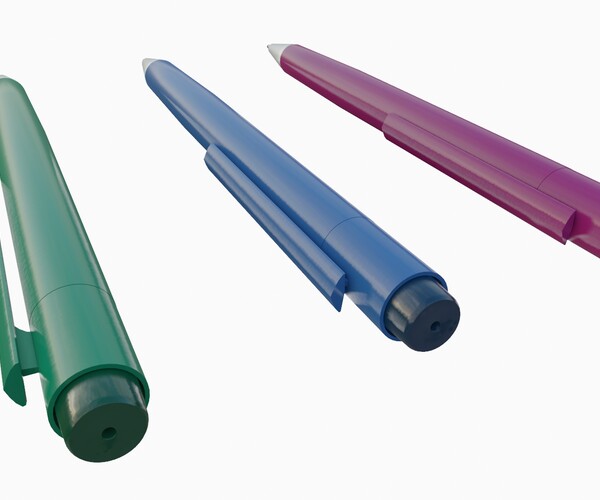 ArtStation - Ballpoint Pen 3D Model | Game Assets