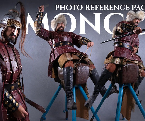 ArtStation - Mongol-Photo Reference Pack For Artists 591 JPEGs noAI | Resources