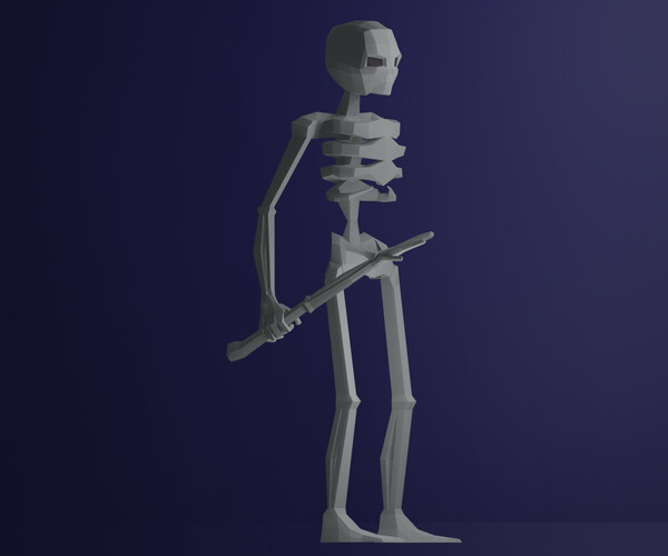 ArtStation - Low Poly Skeletons | Game Assets