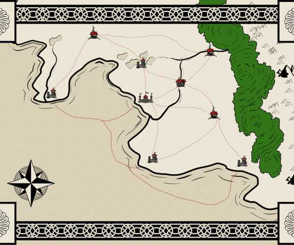 ArtStation - Basic Cartography Brushes, CSP | Brushes