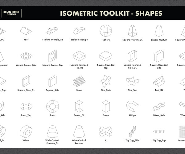 ArtStation - Isometric Toolkit for Procreate | Brushes