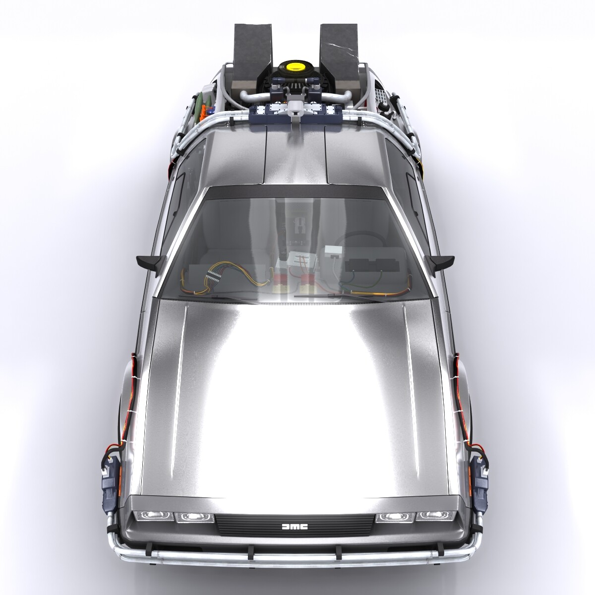 ArtStation - DeLorean Time Machine | Game Assets