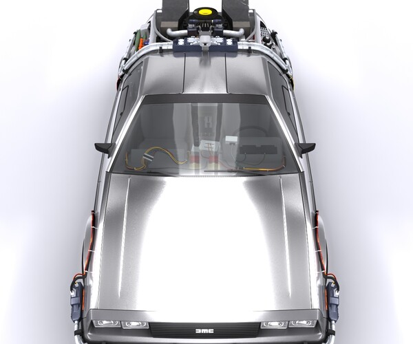 ArtStation - DeLorean Time Machine | Game Assets