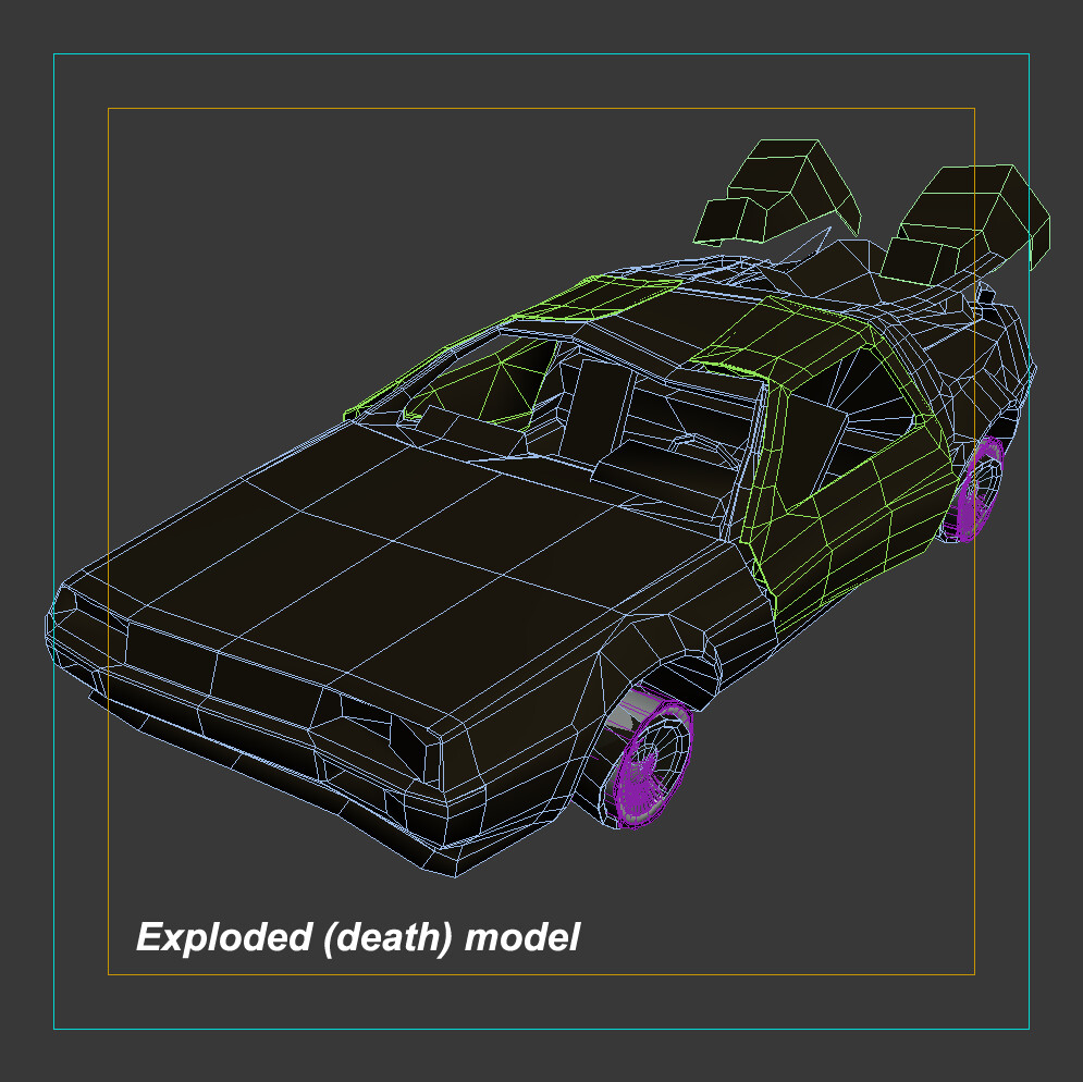 ArtStation - DeLorean Time Machine | Game Assets