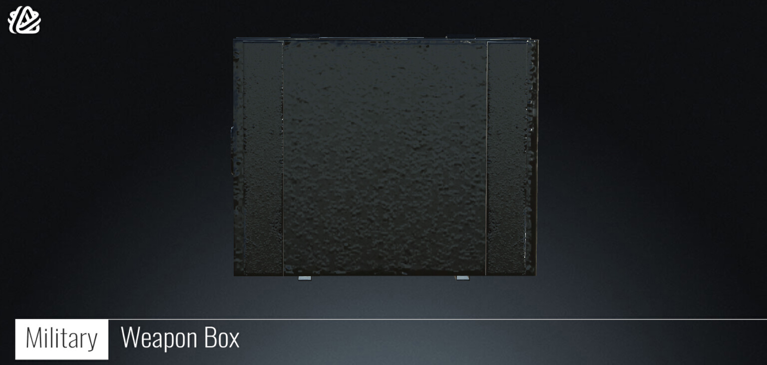 ArtStation - Weapon (Army) Box with ammunition | Game Assets