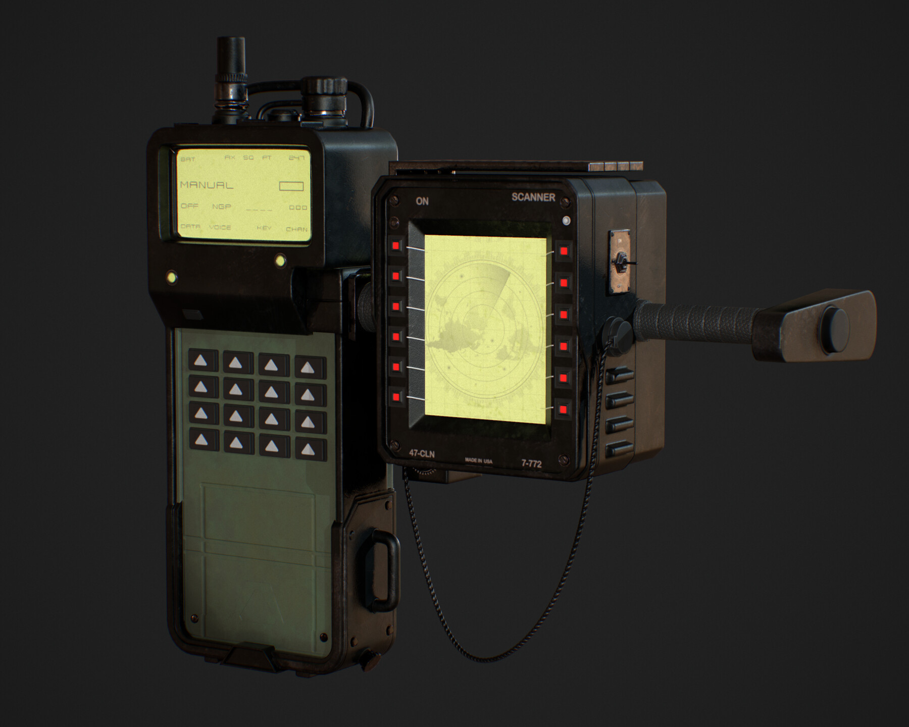 ArtStation - Military Radio/Scanner (PBR-Game ready) | Game Assets