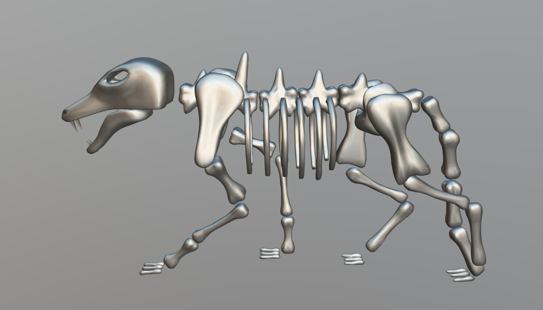 ArtStation - Wolf Skeleton | Game Assets