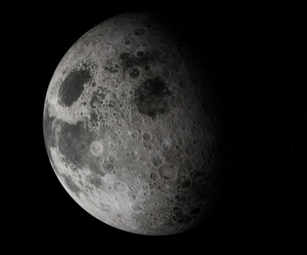 ArtStation - Earth And Moon In Space UE5 | Game Assets