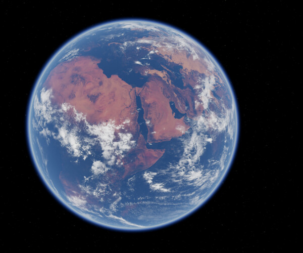 ArtStation - Earth And Moon In Space UE5 | Game Assets