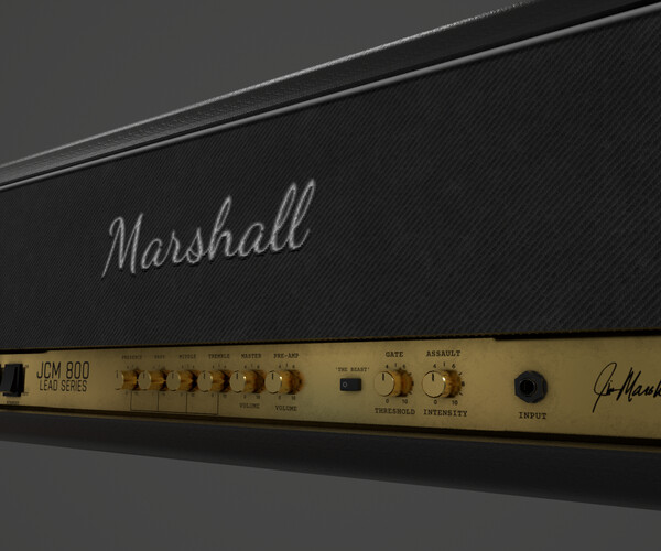 ArtStation - Marshall amplifiers pack | Game Assets
