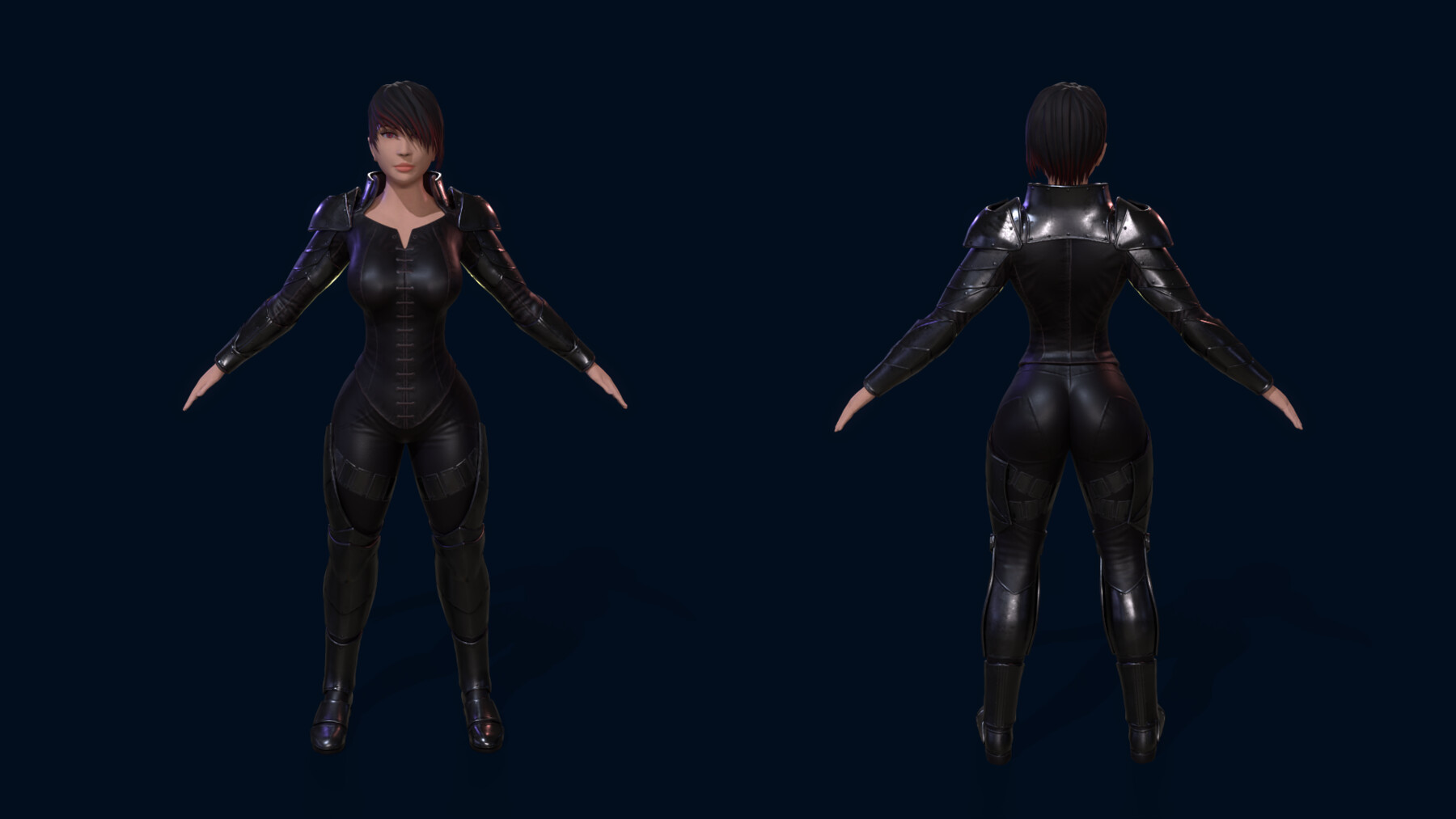 ArtStation - Vampire knight female character | Game Assets