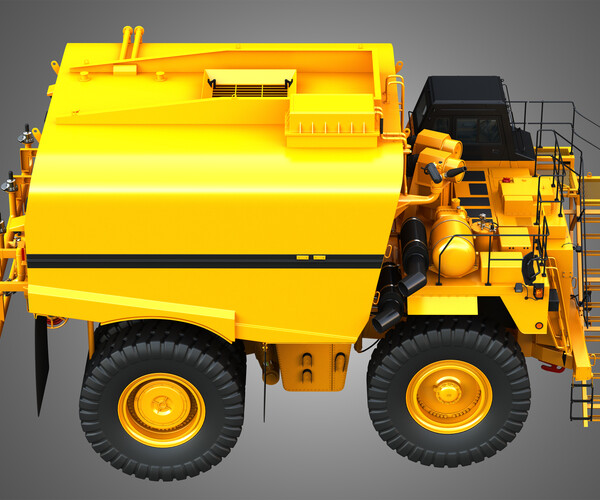 ArtStation - 785C - Off-Highway - Mining Water Tanker Truck | Resources