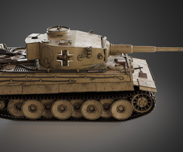 ArtStation - German Tiger Tank | Game Assets
