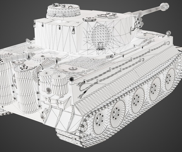 ArtStation - German Tiger Tank | Game Assets