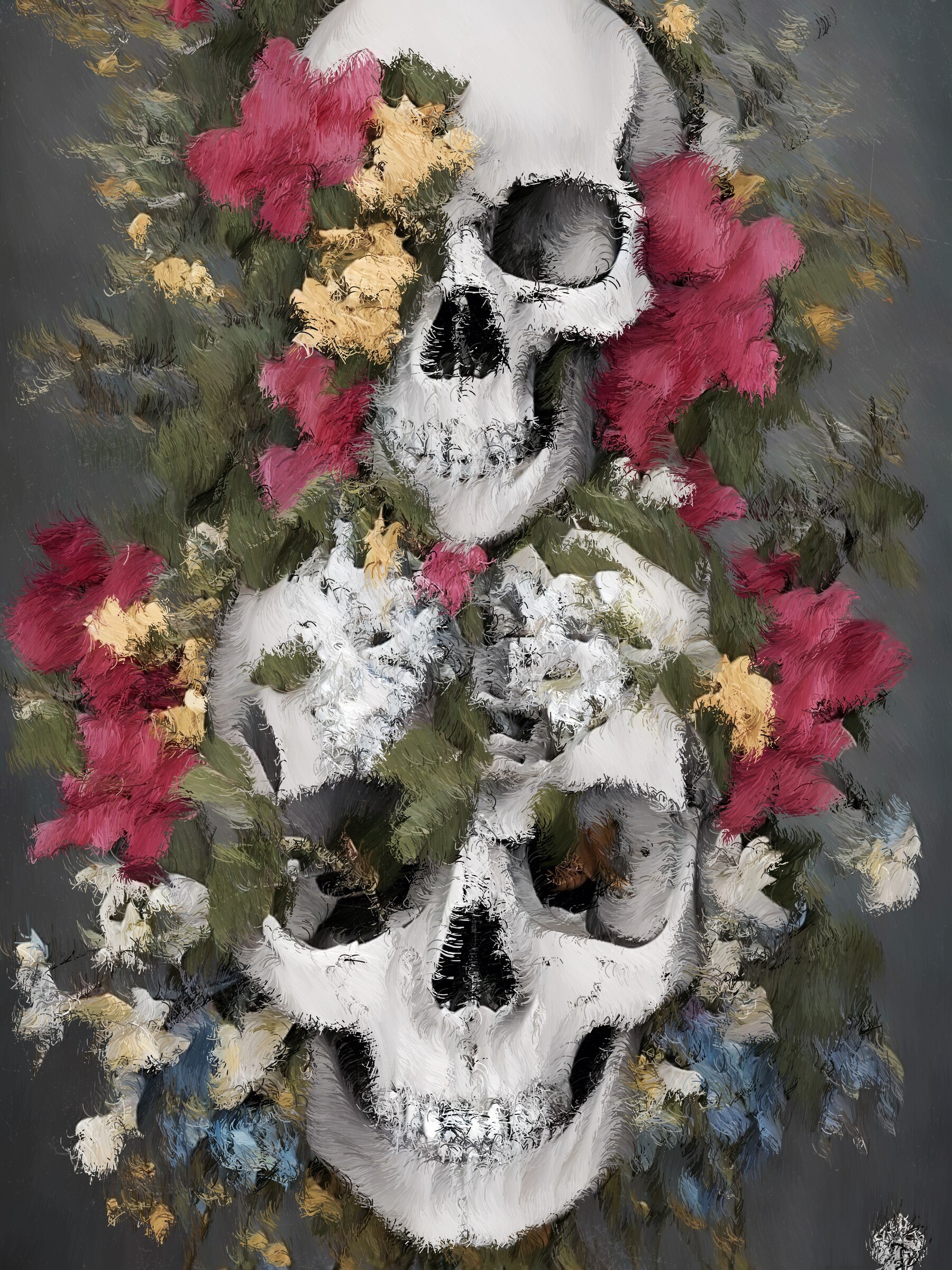 ArtStation - Floral Skull 9 | Artworks