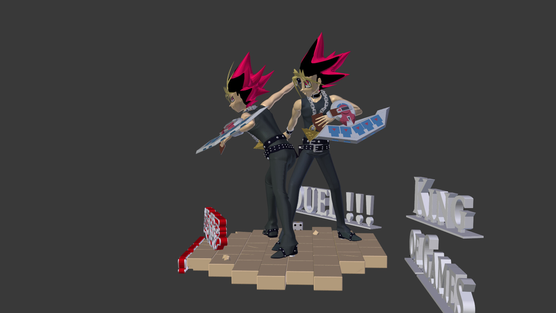 ArtStation - The two Yugi from Yu-Gi-Oh! | Resources