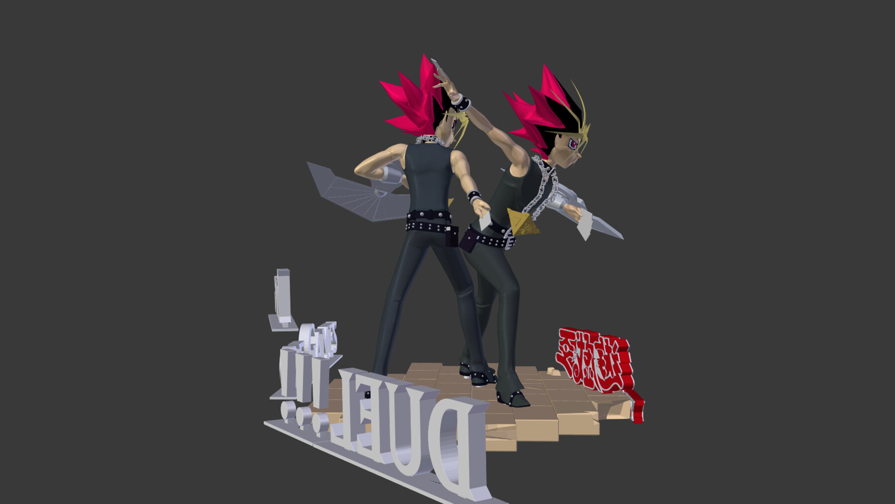 ArtStation - The two Yugi from Yu-Gi-Oh! | Resources