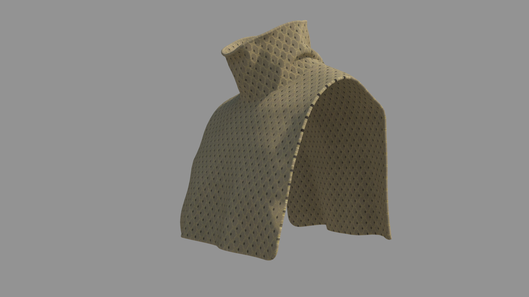 ArtStation - High Neck Collar Scarf 3D Model | Resources