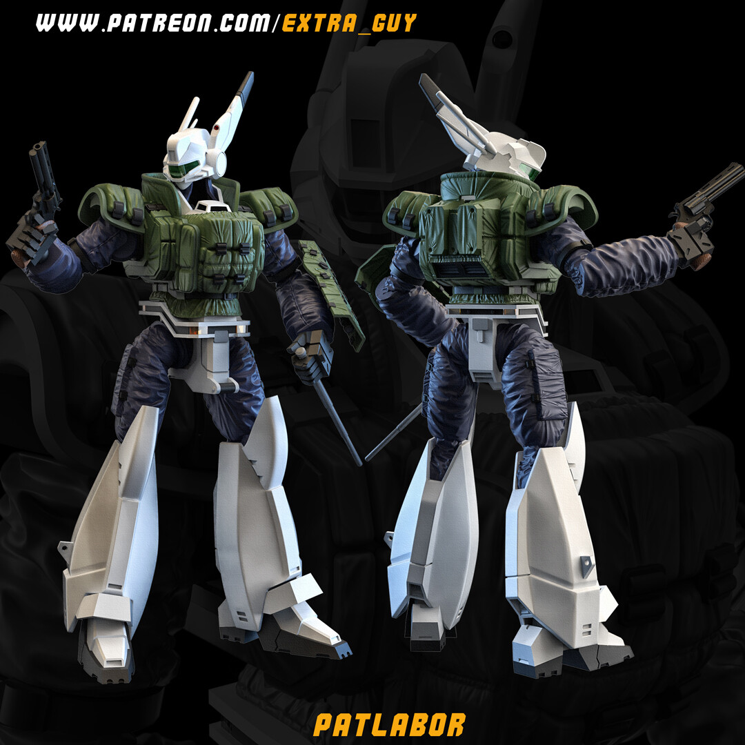 ArtStation - Patlabor 3D Printable100mm | Resources