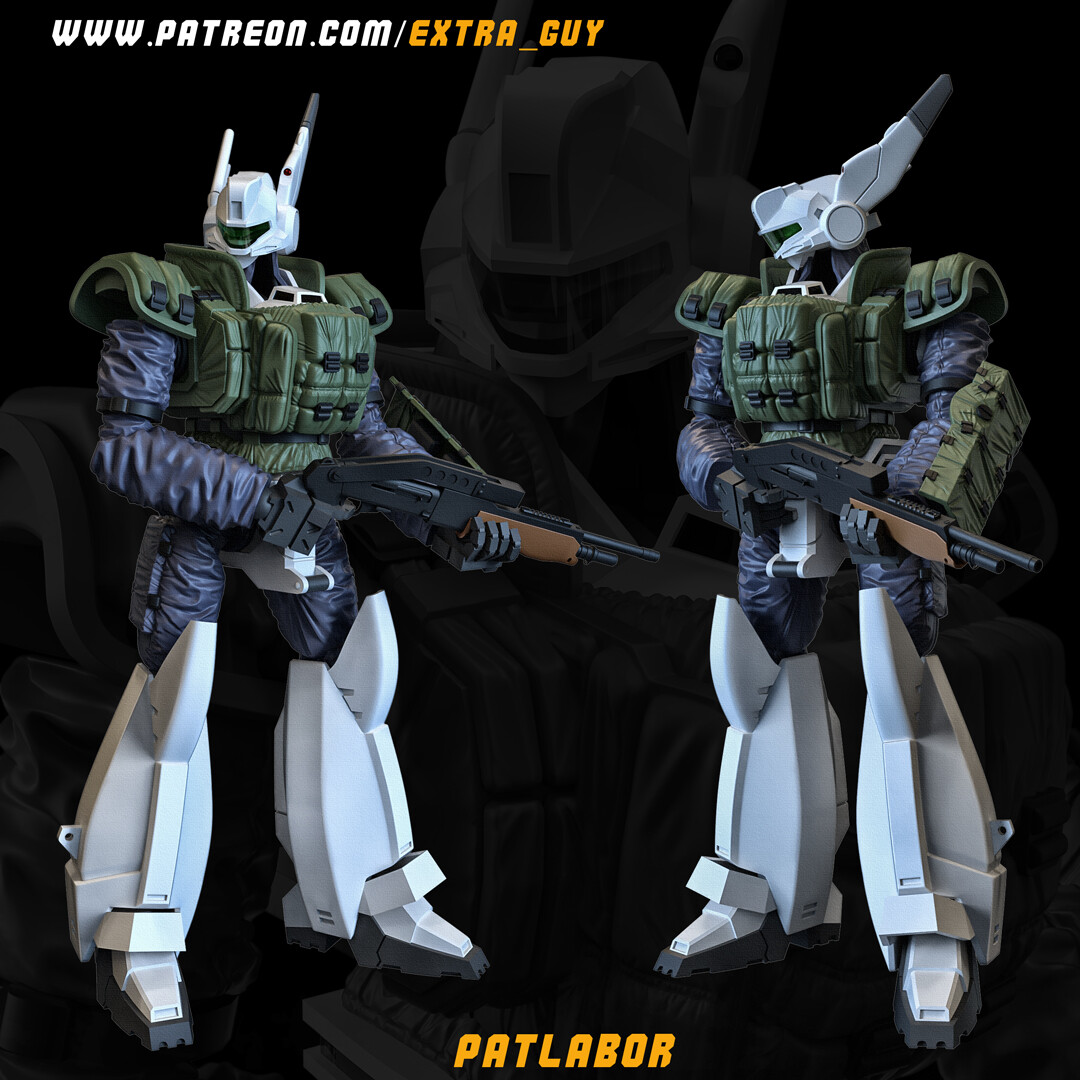 ArtStation - Patlabor 3D Printable100mm | Resources