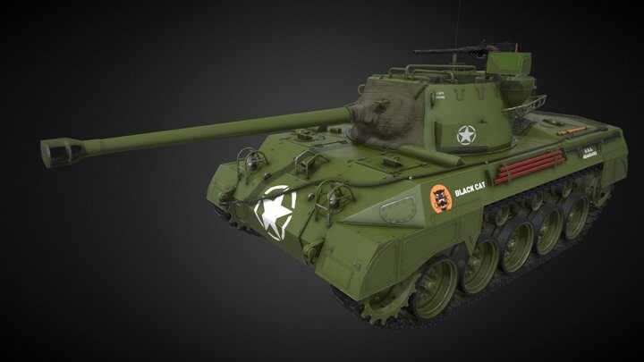 ArtStation - M18 "HellCat" / "BlackCat" | Resources