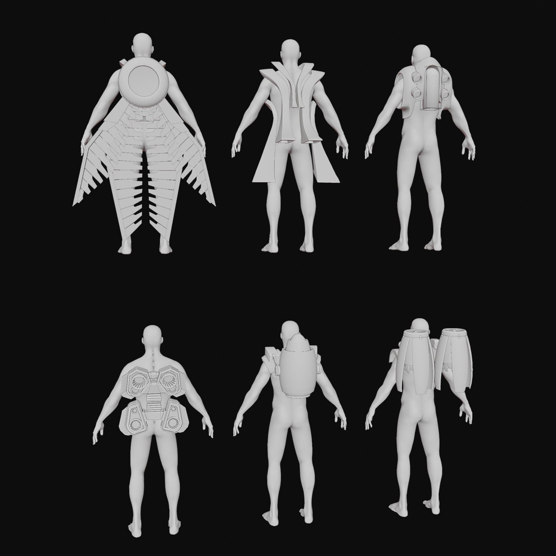 ArtStation - 20 Jetpack & Booster Base Mesh Collection - Vol. 02 ...