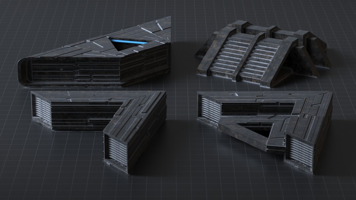 ArtStation - Sci-fi Pack - Base Mesh | Resources