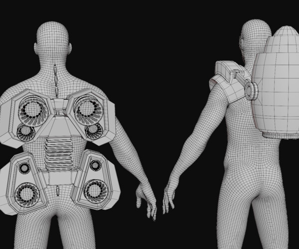 ArtStation - 20 Jetpack & Booster Base Mesh Collection - Vol. 02 ...