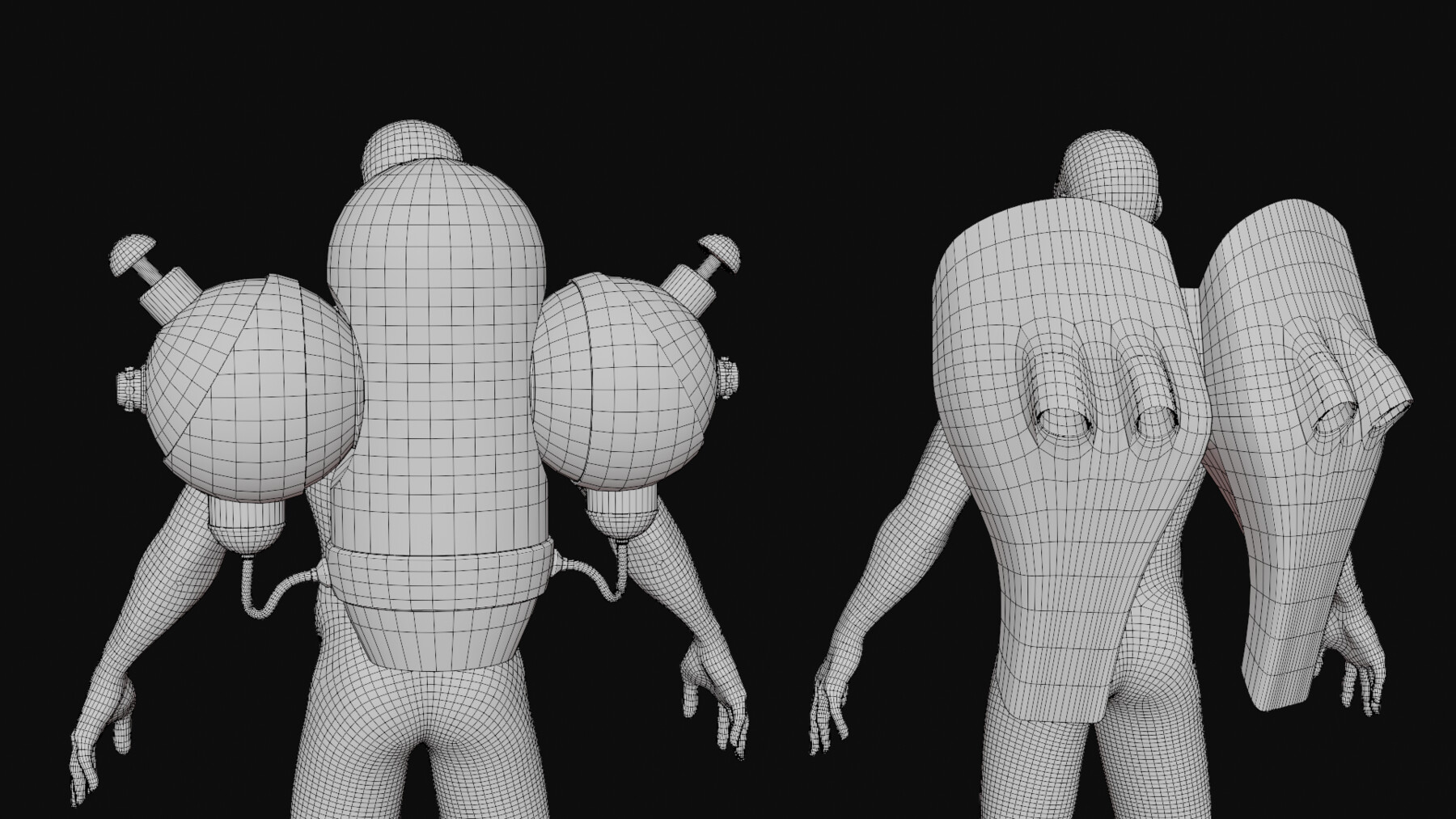 ArtStation - 20 Jetpack & Booster Base Mesh Collection - Vol. 02 ...