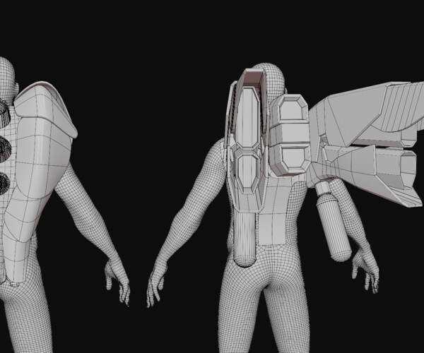 ArtStation - 20 Jetpack & Booster Base Mesh Collection - Vol. 02 | Resources