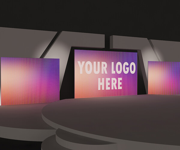 ArtStation - Event and Conference Stage With Led Screens | Resources