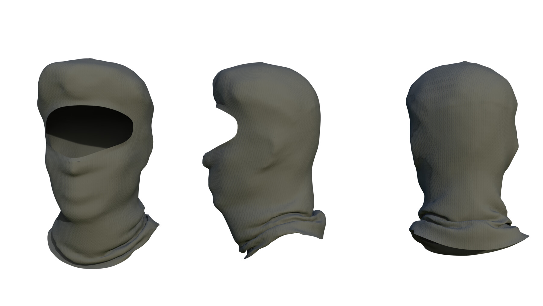ArtStation - Face Mask Low Poly With UV Vol.1 | Game Assets