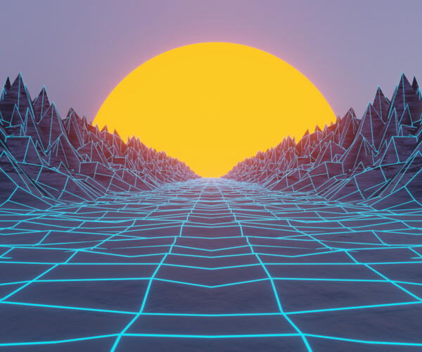 ArtStation - retro wave | Resources