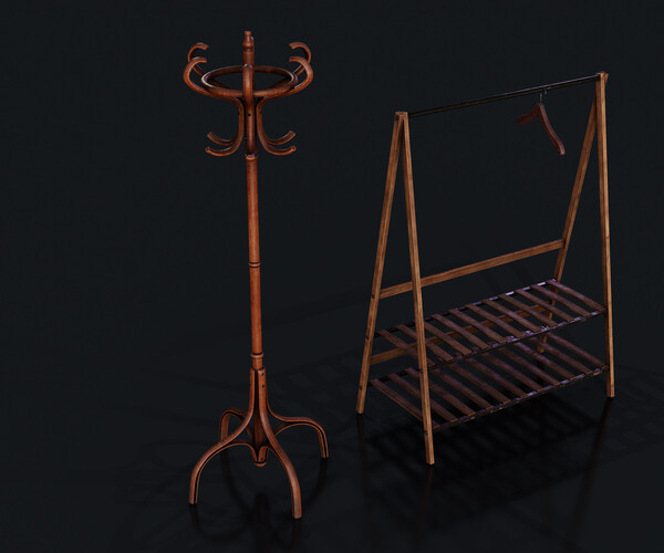 ArtStation - Cloth Rack | Game Assets