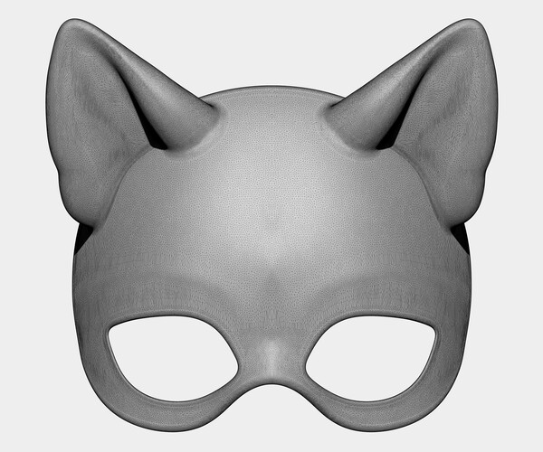 ArtStation - cat mask with ears | Resources
