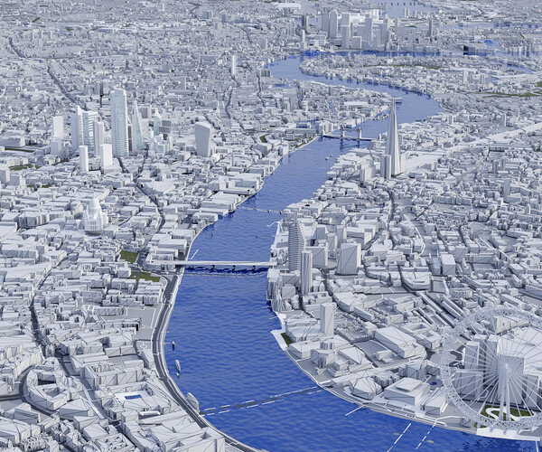 ArtStation - London City and Surroundings 3D model | Resources