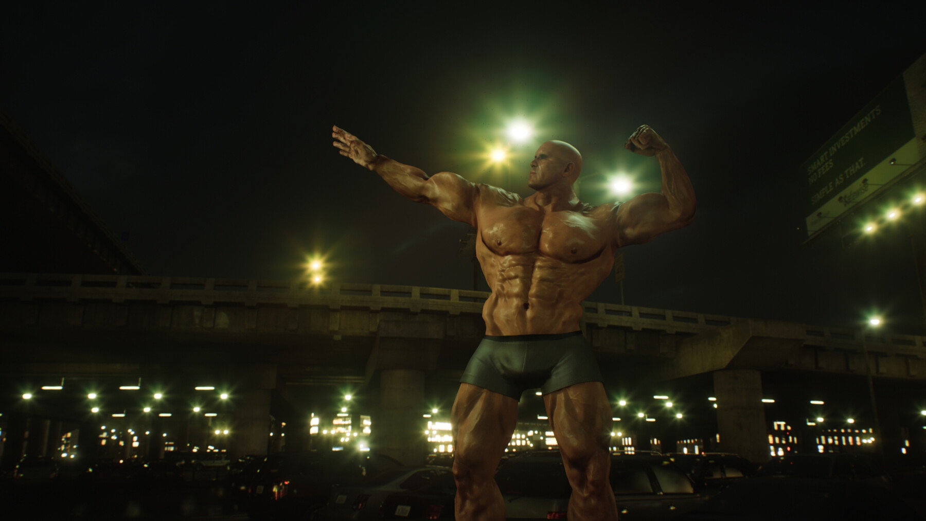 ArtStation - Realistic Male Bodybuilder 3D HQ Low-poly 3D model | Game ...