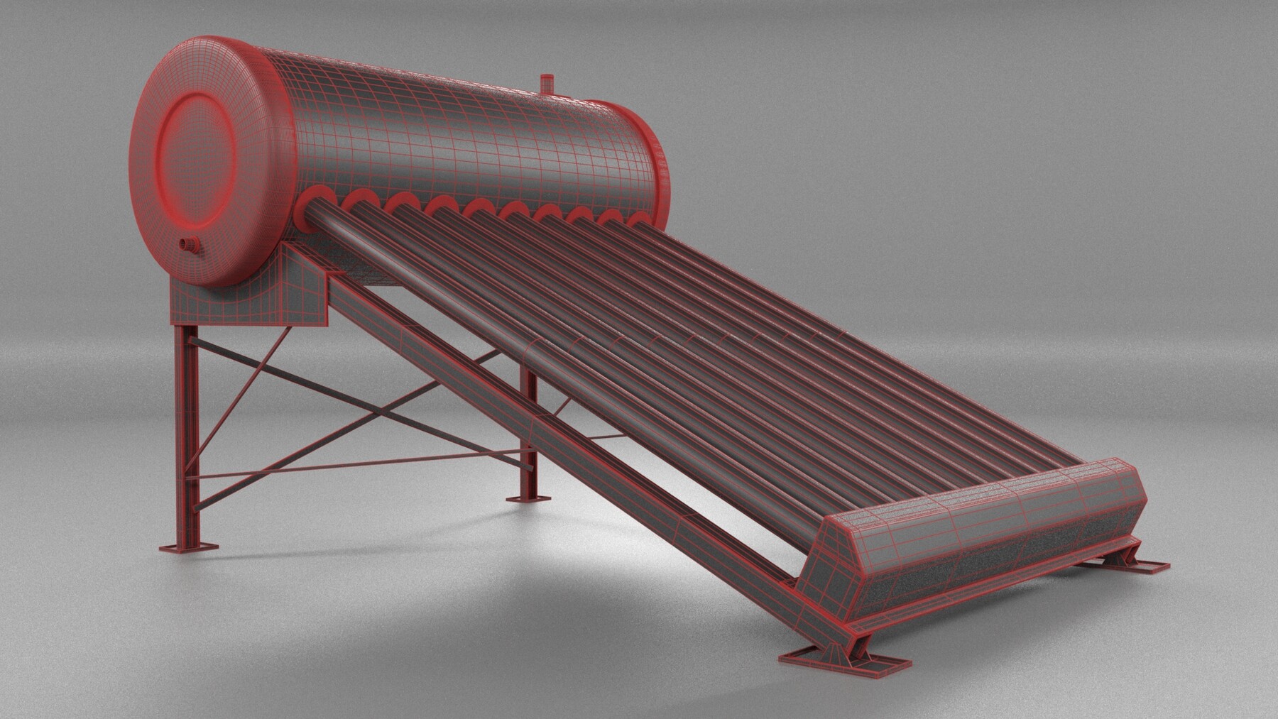 ArtStation - SOLAR WATER HEATER 3D model | Game Assets