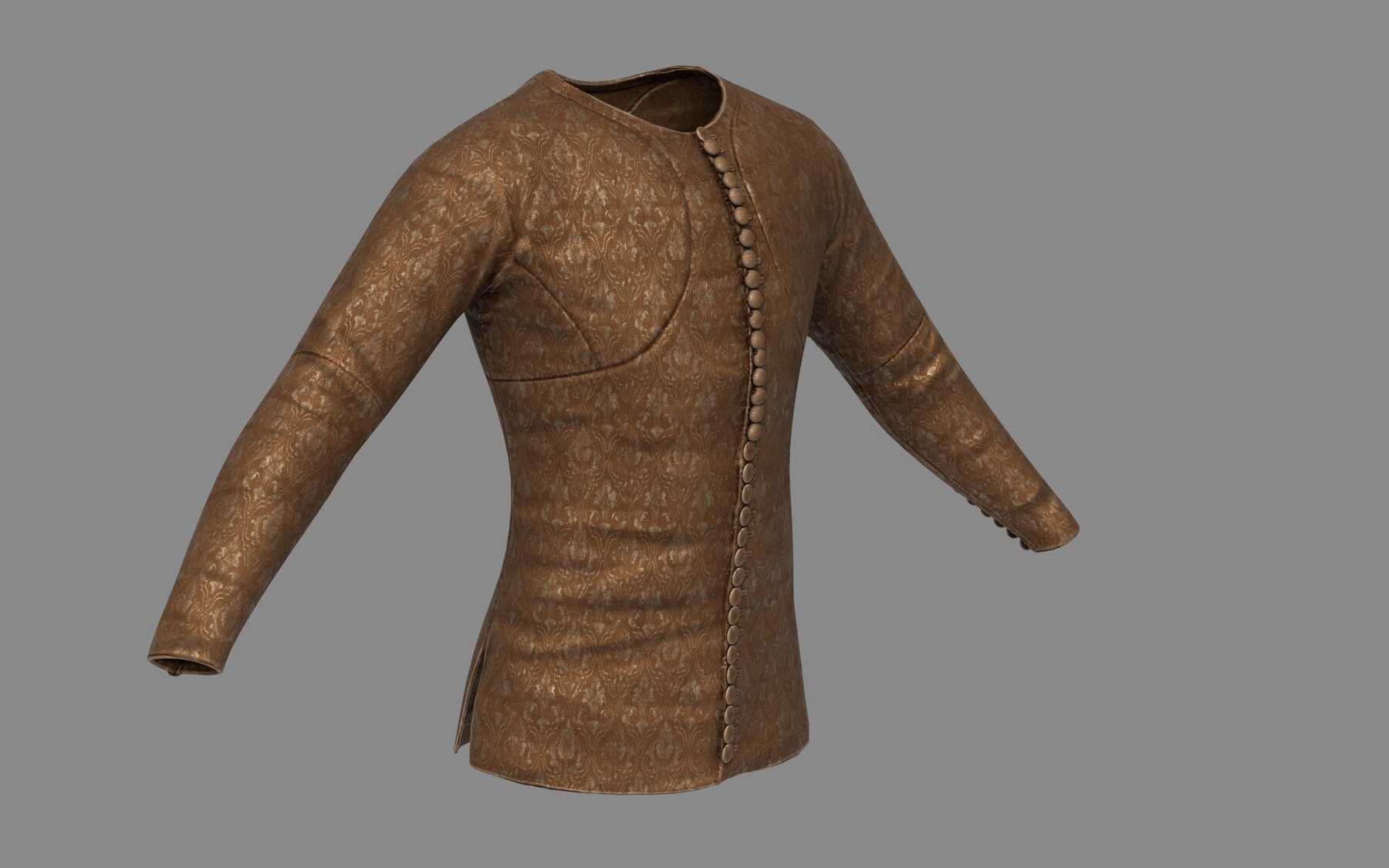 ArtStation - Medieval Doublet01 14th century | Game Assets