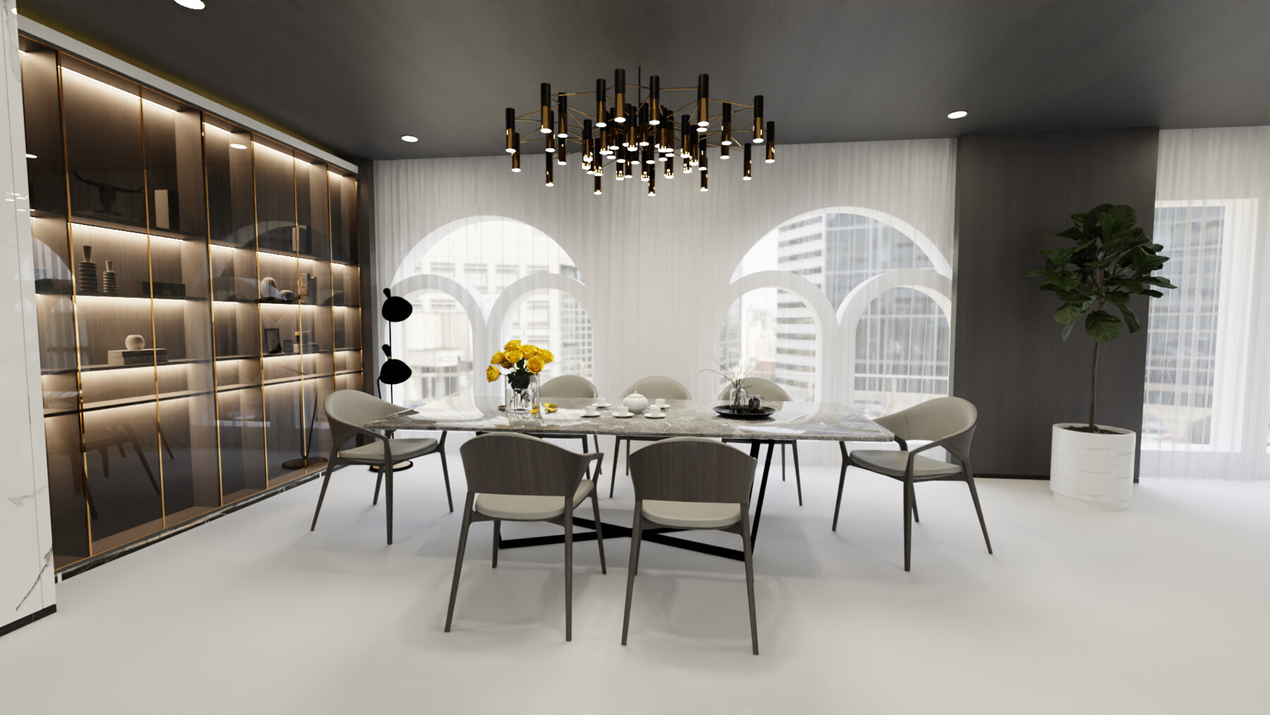 ArtStation - Sence Dining Room Blender 3.x | Game Assets