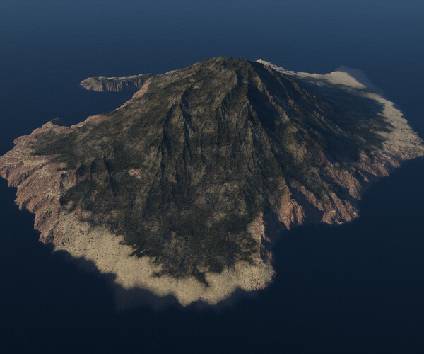 ArtStation - 4K Landscape Heightmaps ( Islands) | Game Assets