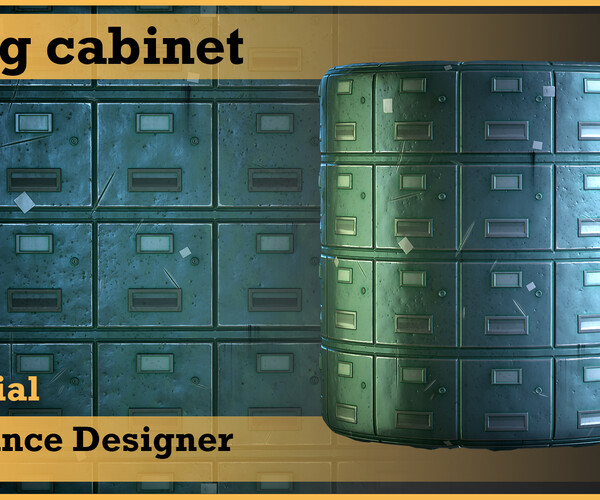 ArtStation - Filing Cabinet - VOL 01 - Substance designer | Game Assets
