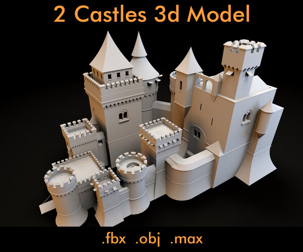ArtStation - 2 Castles- 3d Model | Resources
