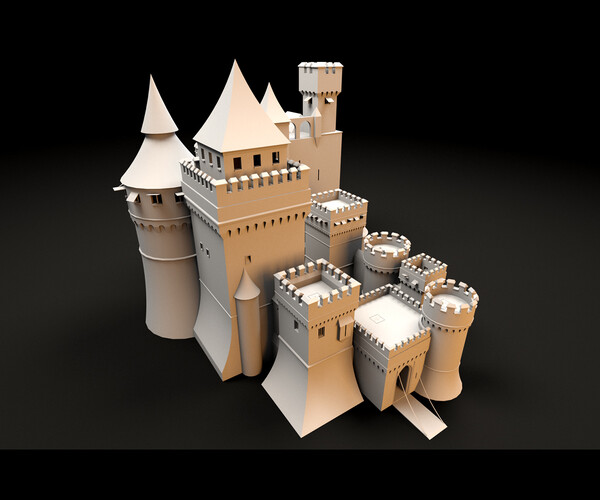 ArtStation - 2 Castles- 3d Model | Resources