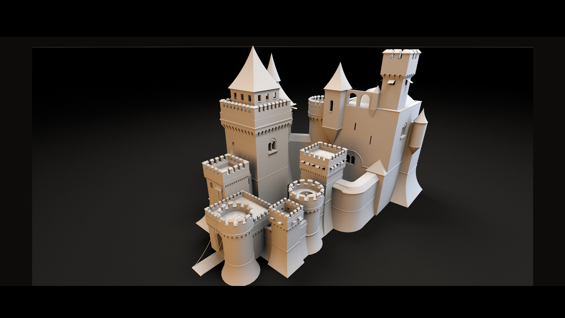 ArtStation - 2 Castles- 3d Model | Resources