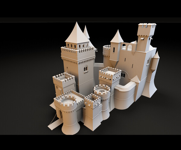 ArtStation - 2 Castles- 3d Model | Resources