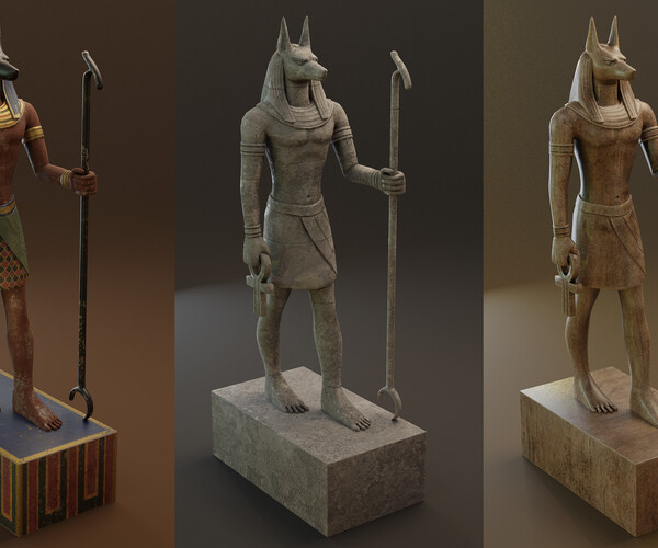 ArtStation - Anubis Game-Ready Model | Game Assets