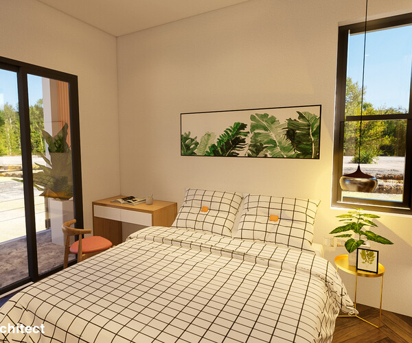 ArtStation - 6x15 sqm House Design 3D Full Sketchup, 2D Architecture ...