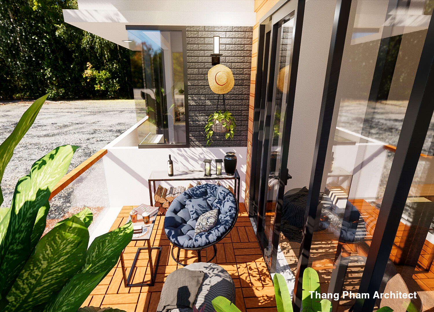 ArtStation - 6x15 sqm House Design 3D Full Sketchup, 2D Architecture Autocad, Structural Autocad ...