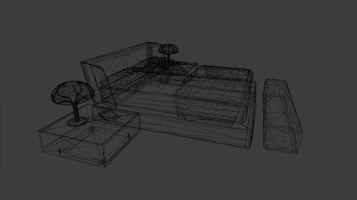 ArtStation - BED LOW POLY GAME READY | Game Assets